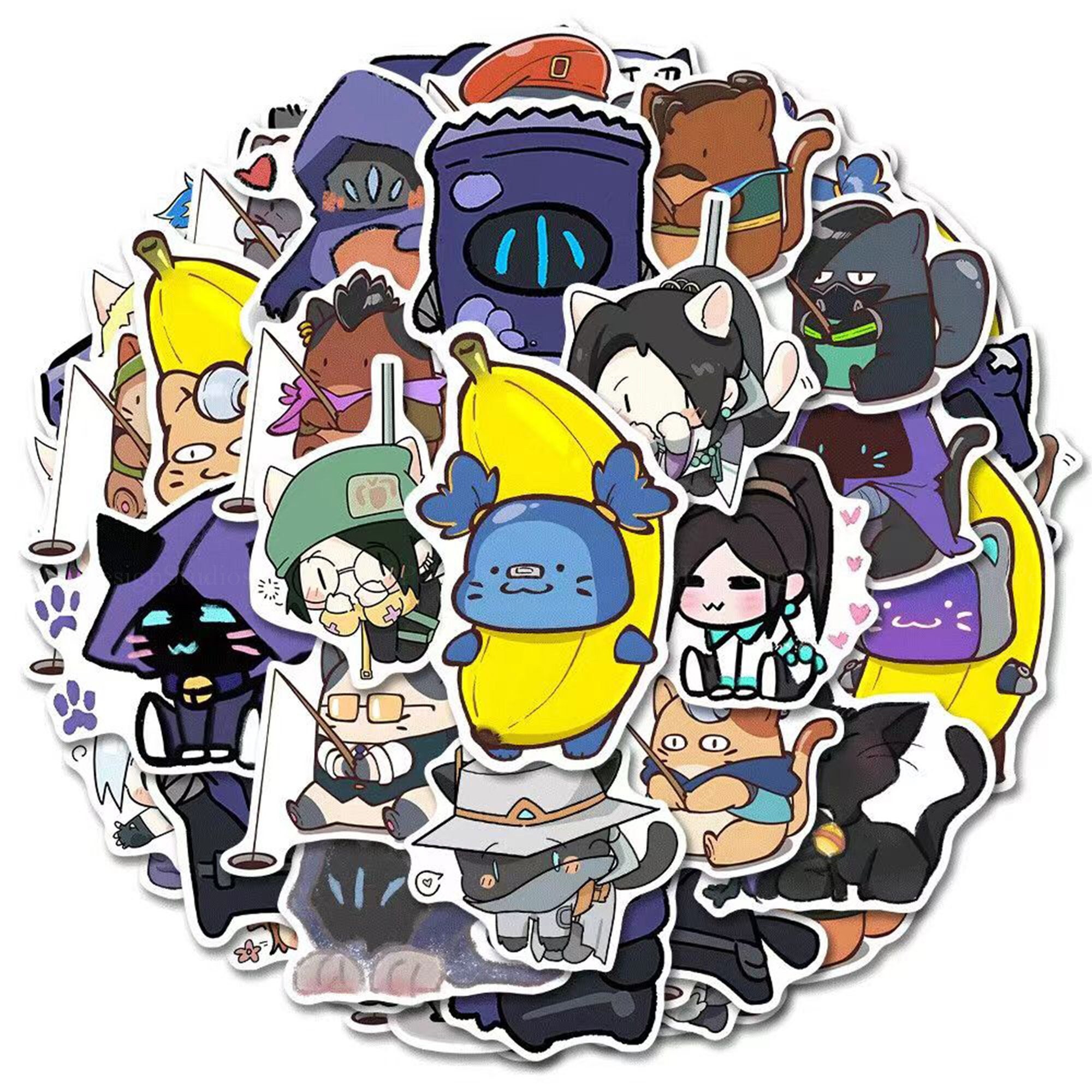 60 Cute Valorant Stickers,valorant Omen,valorant Jett,cute Valorant ...