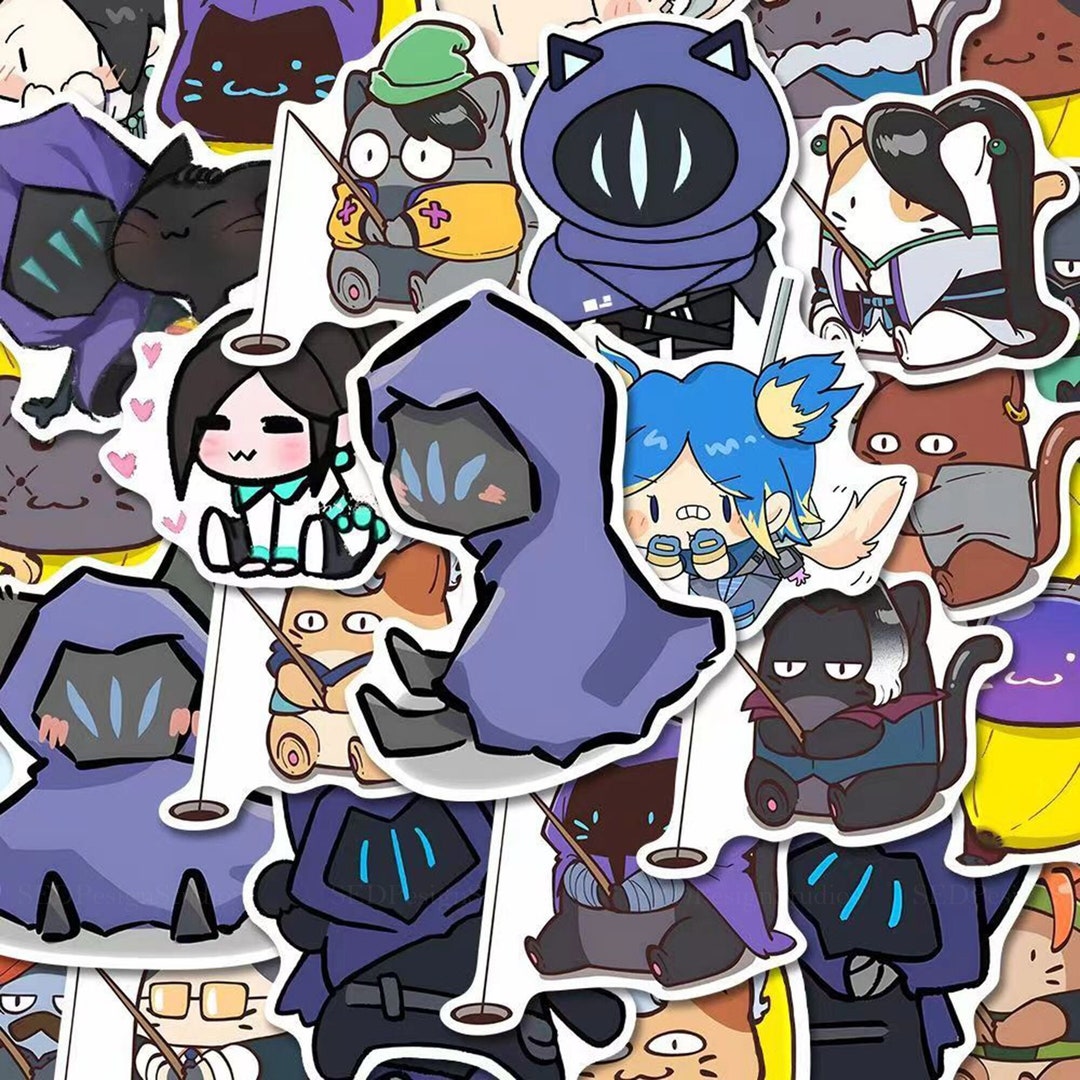 60 Cute Valorant Stickers,valorant Omen,valorant Jett,cute Valorant ...