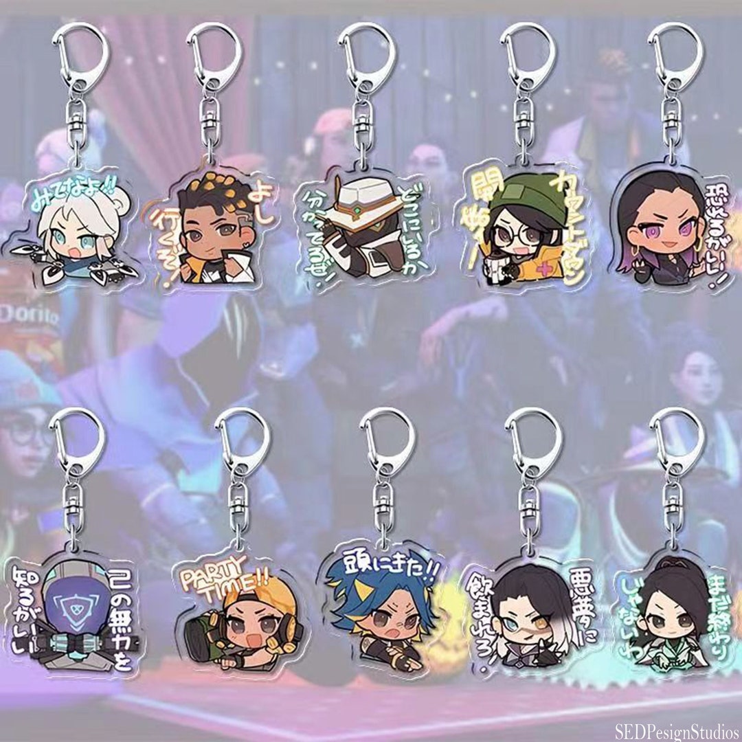 Valorant Keychain-valorant Jett-valorant Neon-10 Types of Keychains ...