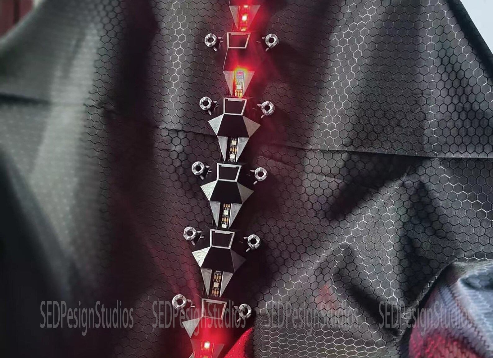 Cyberpunk Upgraded Version Back Spine Prop, Cyberpunk Cosplay Props ...