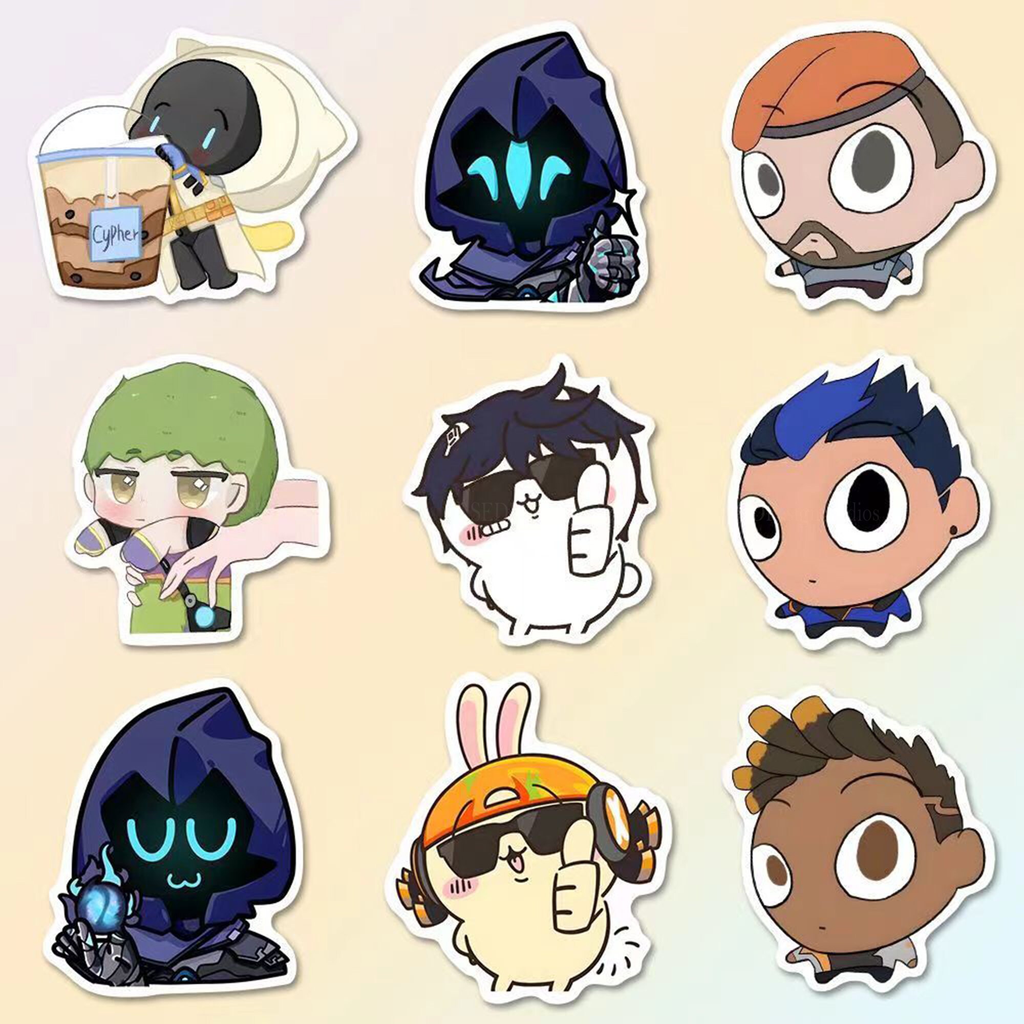 58 Cute Valorant Stickers,valorant Gekko,valorant Jett,cute Valorant ...