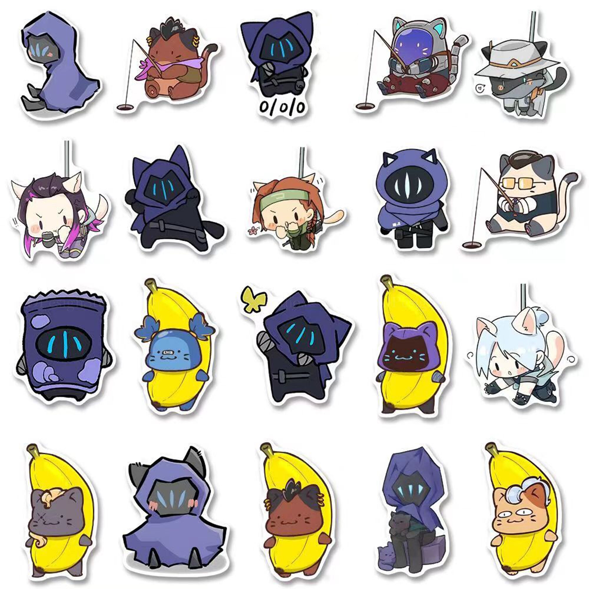 60 Cute Valorant Stickers,valorant Omen,valorant Jett,cute Valorant ...