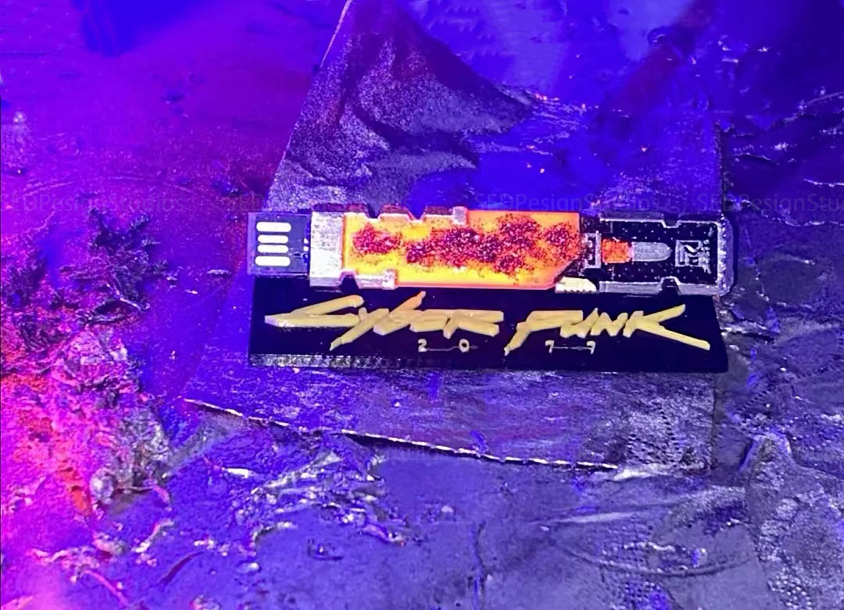 Newest Design-cyberpunk 2077 Relic Chip Usb-colorful Version-gift for ...