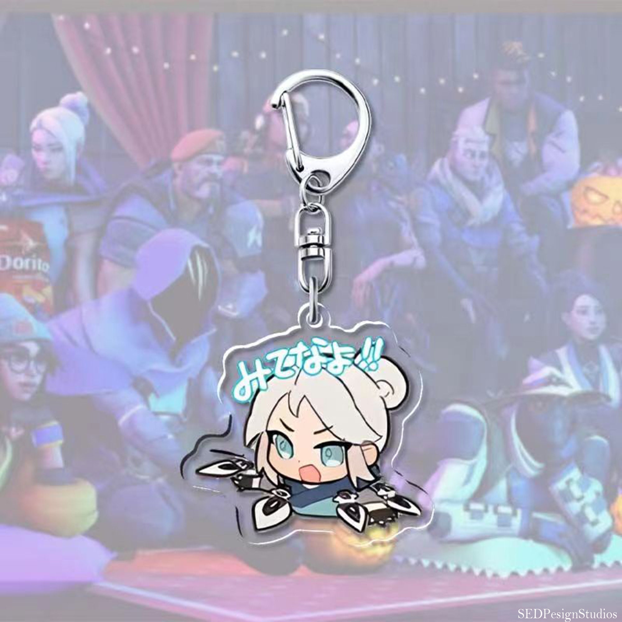 Valorant Keychain-valorant Jett-valorant Neon-10 Types of Keychains ...