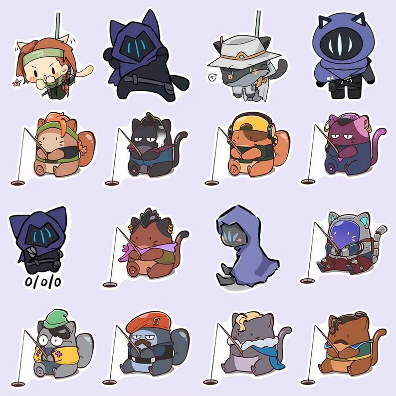 60 Cute Valorant Stickers,valorant Omen,valorant Jett,cute Valorant ...