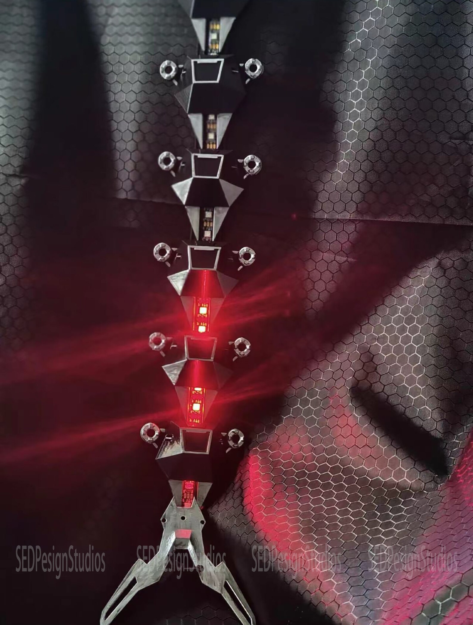 Cyberpunk Upgraded Version Back Spine Prop, Cyberpunk Cosplay Props ...