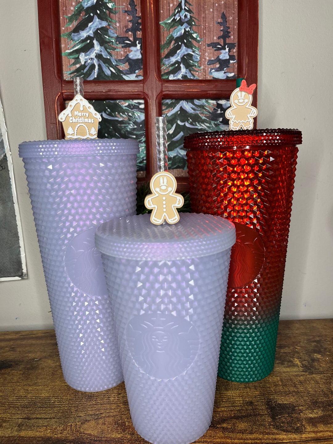 Gingerbread Straw Topper Starbucks and Stanley Lovers. - Etsy