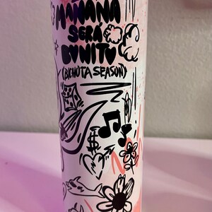 Bichota Season, Karol G, Manana Sera Bonito, Graphic Tumbler, Pink and ...