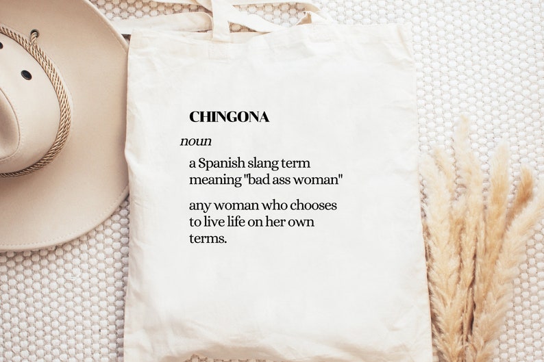 Chingona Definition, Cute Spanish Tote Bag, Woman Empowerment ...