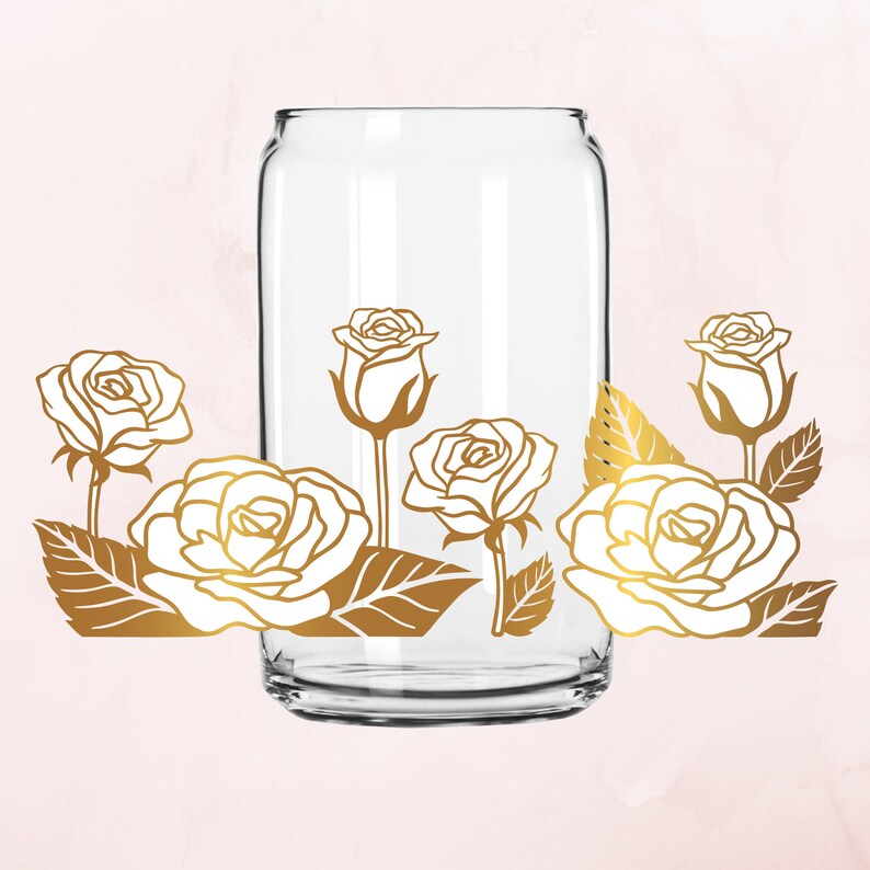 Red Color Changing Rose Glass Beer Can Glass Gift Summer - Etsy