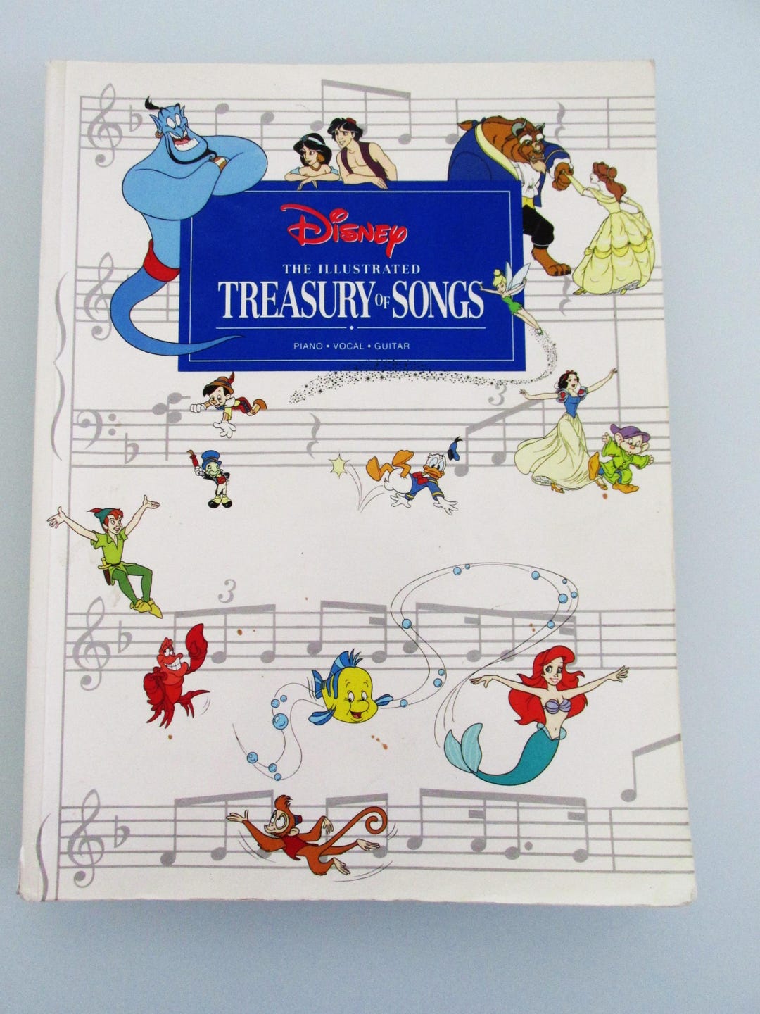 Disney Illustrated Treasury of Songs Sheet Music Songbook for Piano ...