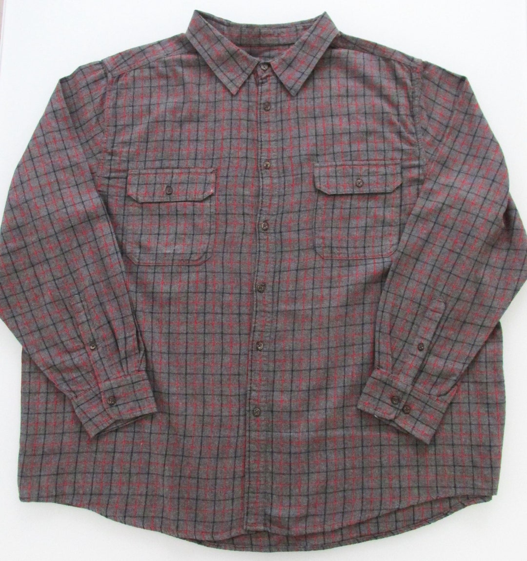 Faded Glory Men's Cotton Flannel Shirt Size 3XL - Etsy