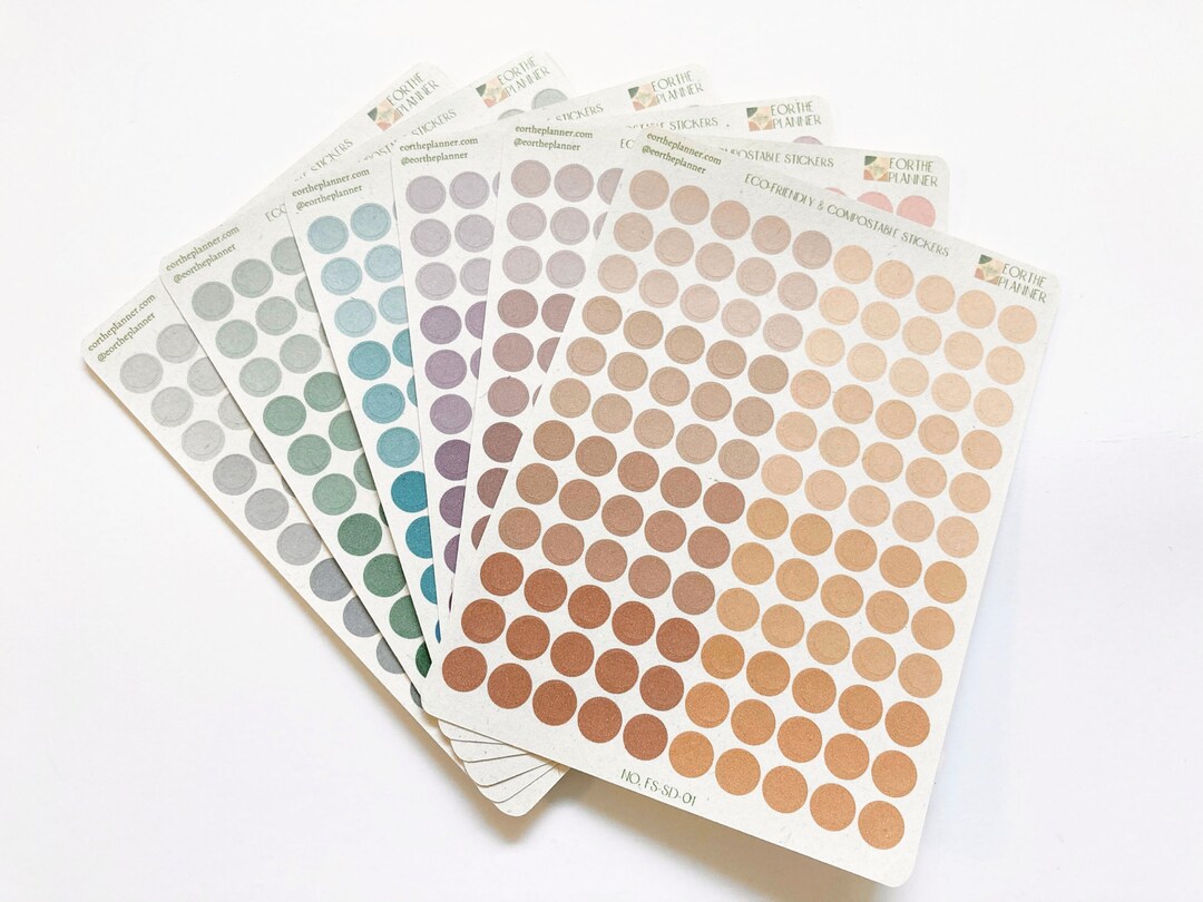 CIRCLE DOT Planner Stickers Sheet Minimalist & Functional Stickers for ...