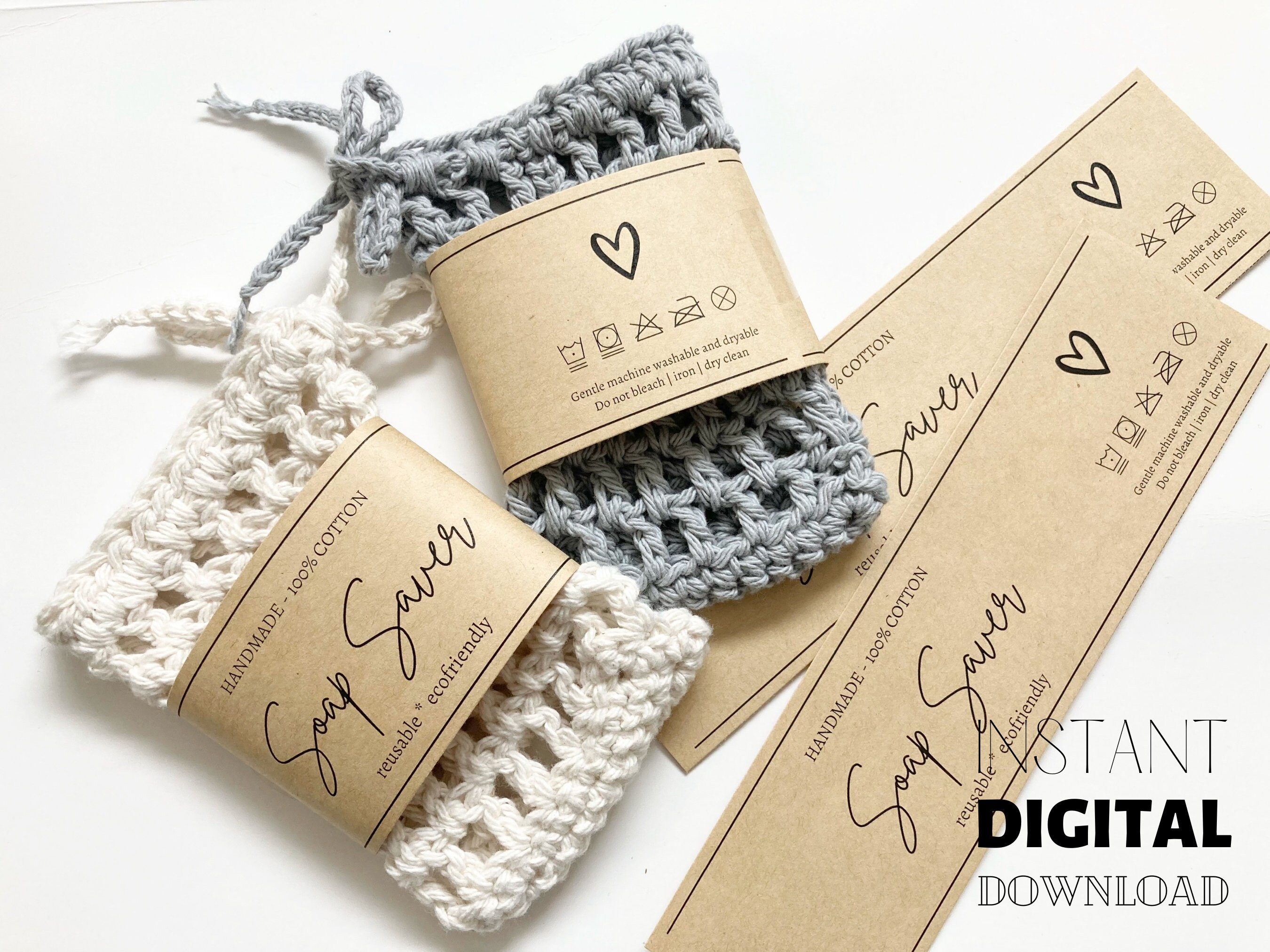 PRINTABLE Soap Saver Bag Wrap Labels Handmade Soap Pouch - Etsy Canada