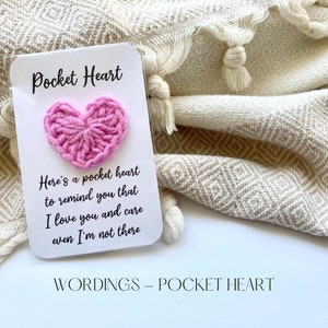 POCKET HUG, Pocket HEART Token, Love Message, Thoughtful and ...