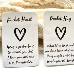 POCKET HUG, Pocket HEART Token, Love Message, Thoughtful and ...