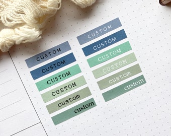 Custom Script Stickers, Custom Text Stickers, Planner Stickers GHS-10 ...