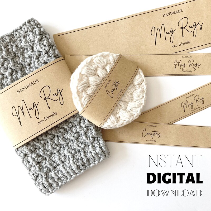 Mug Rug Tag Printable - Etsy