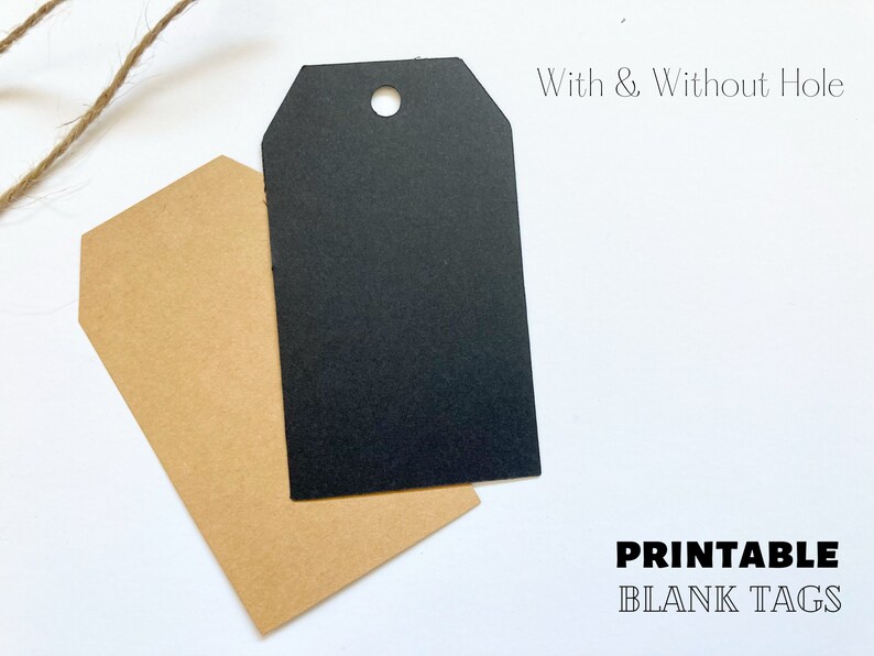 PRINTABLE Blank Tags Product Price Tags Gift Tags Template - Etsy