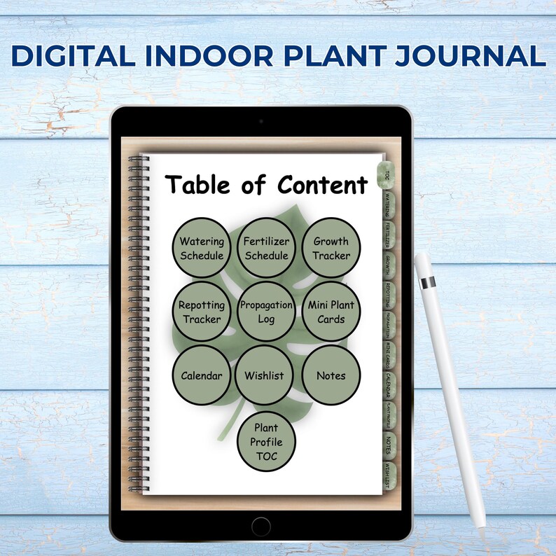 Digital House Plant Planner/ House Plant Organizer / Indoor Plant ...