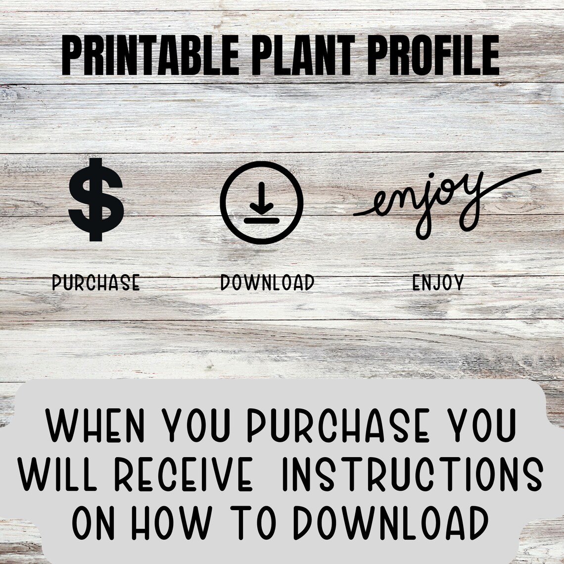Printable Plant Profile Template / Garden Planner Journal / Garden ...