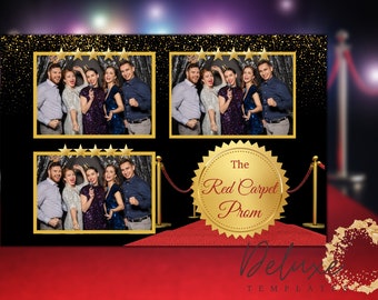 Red Carpet Photobooth Template - Etsy