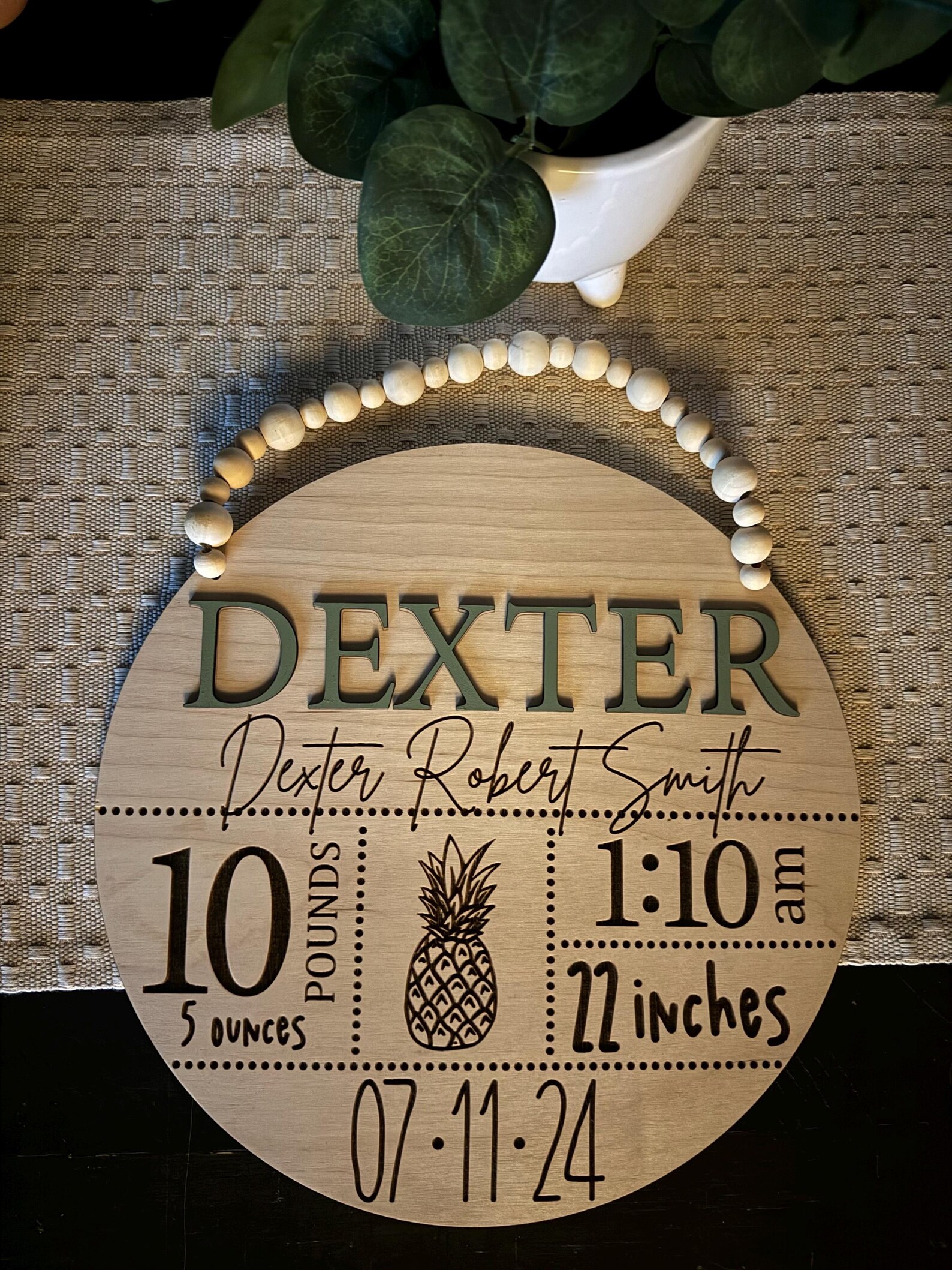 Baby Stat Sign - Etsy