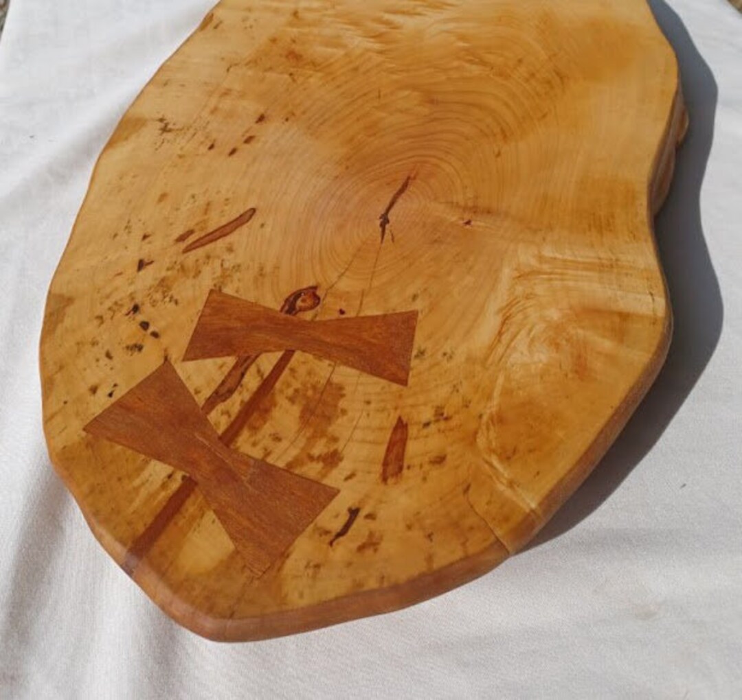 Extra Large Live Edge Burly Maple Cutting and Serving Board - Etsy