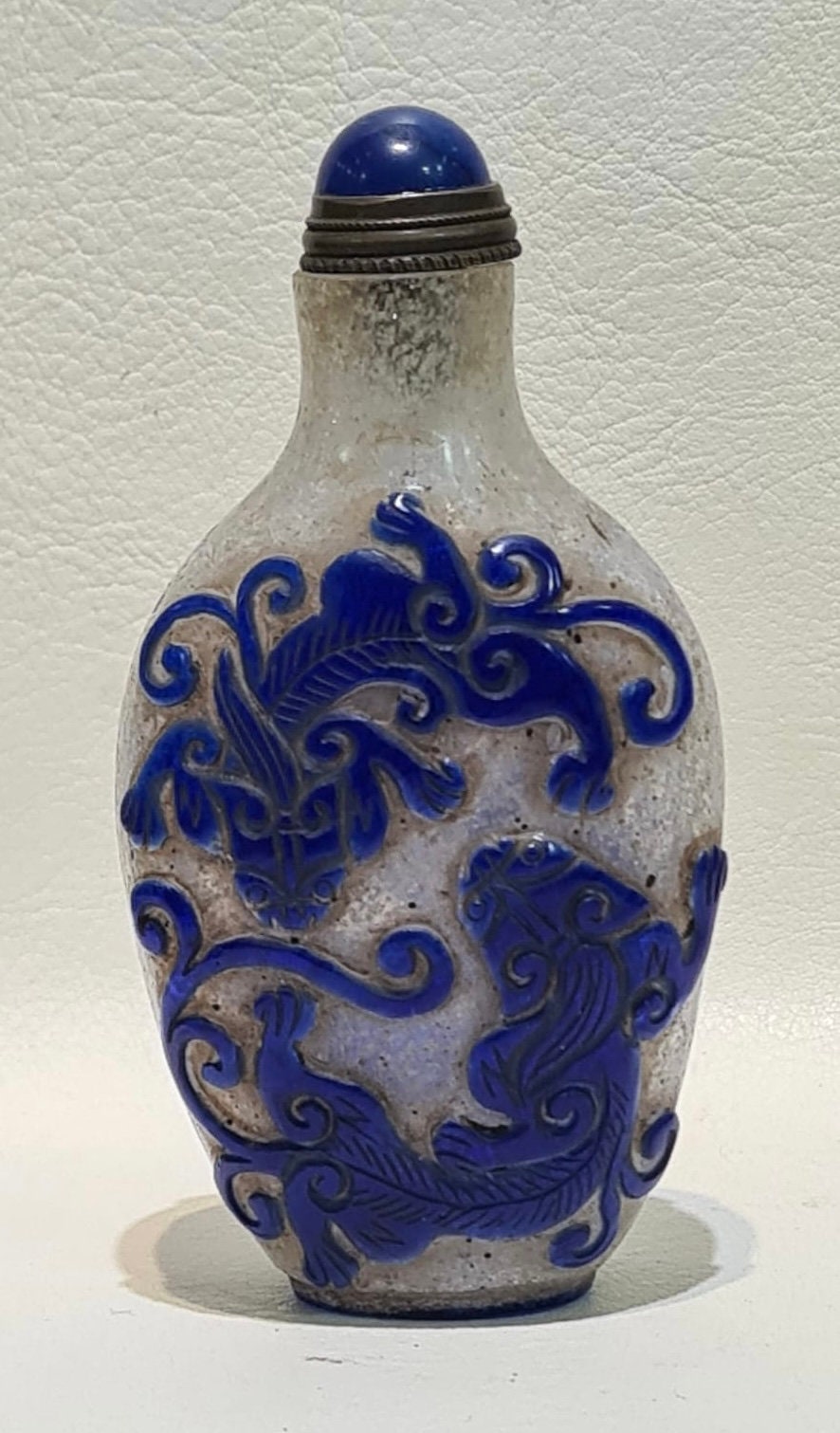 Chinese Antique Snuff Bottle With Beautiful Painting - Etsy