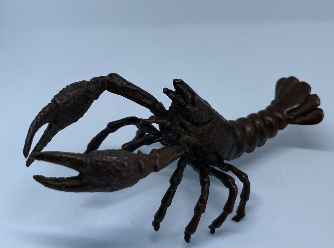 Japanese Bronze Antique Crayfish Sculpture - Etsy