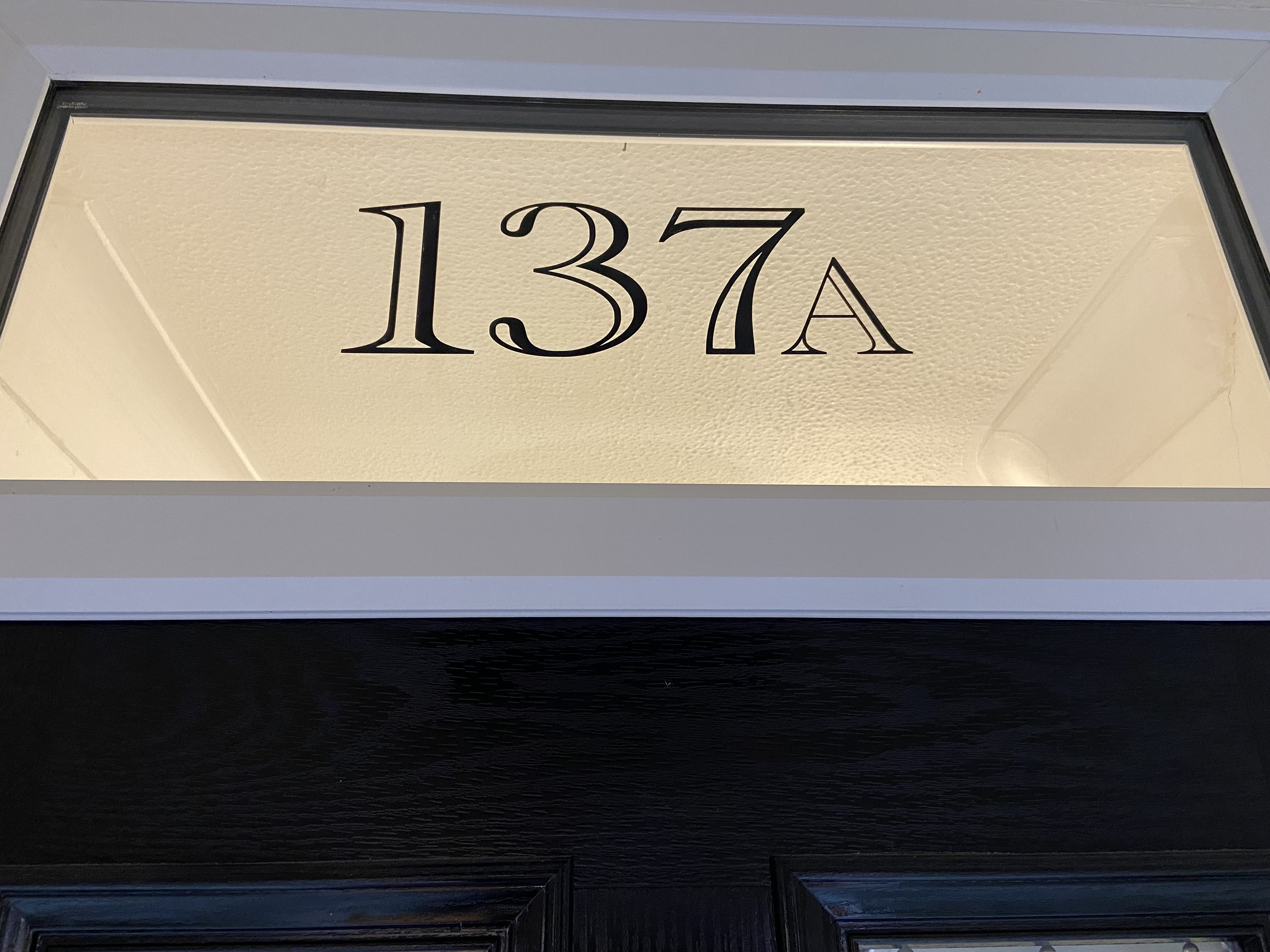 House Number Decal Vinyl Window Sticker - Etsy