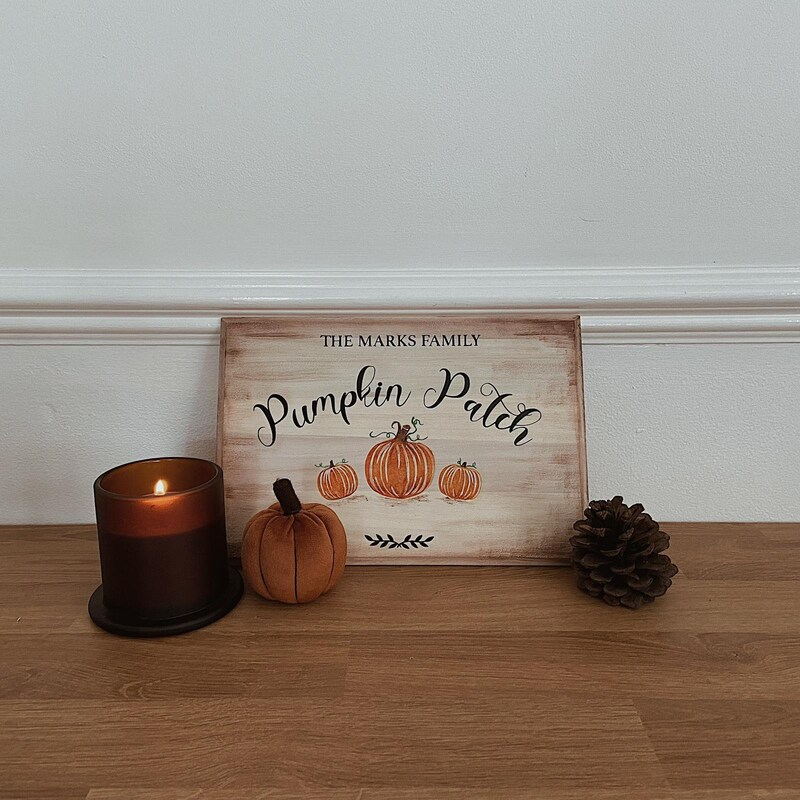 Wooden Pumpkin Sign - Etsy