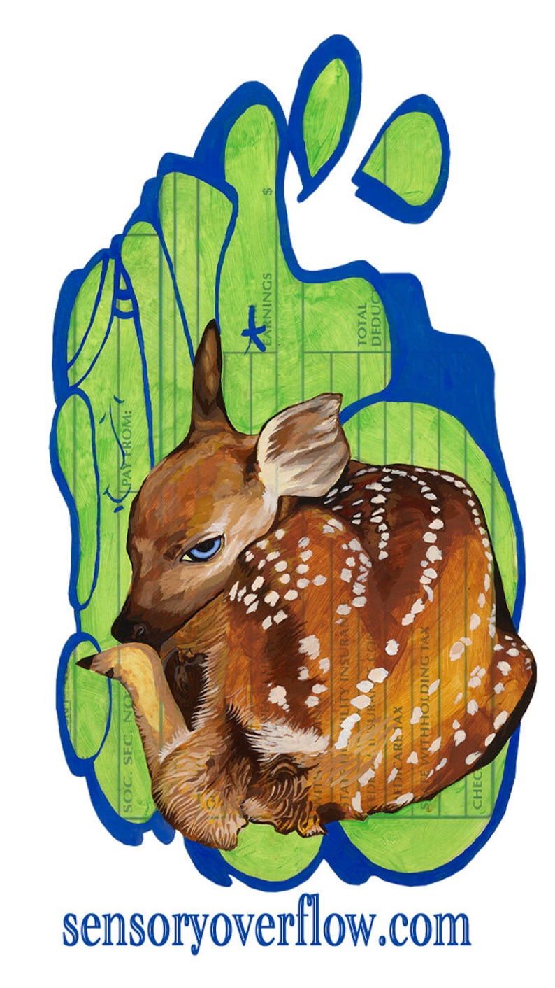 Fawn Sticker - Clear Background - Etsy