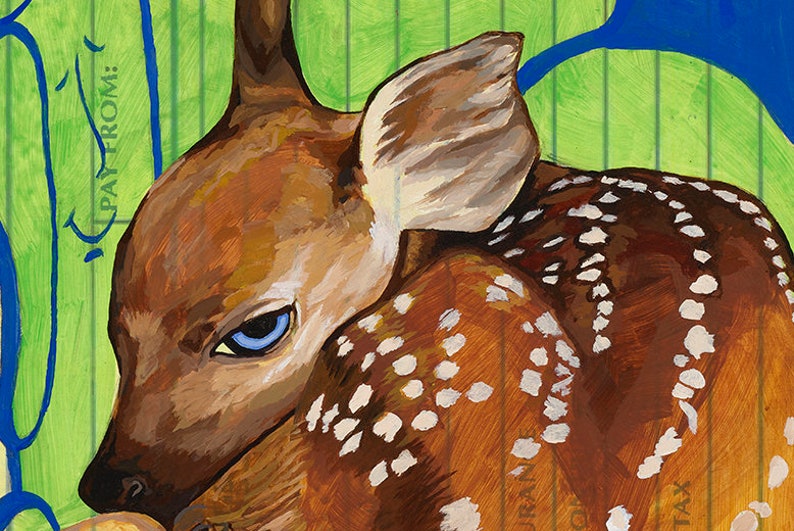 Fawn Sticker - Clear Background - Etsy
