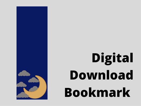 Digital Download Printable Bookmark - Etsy