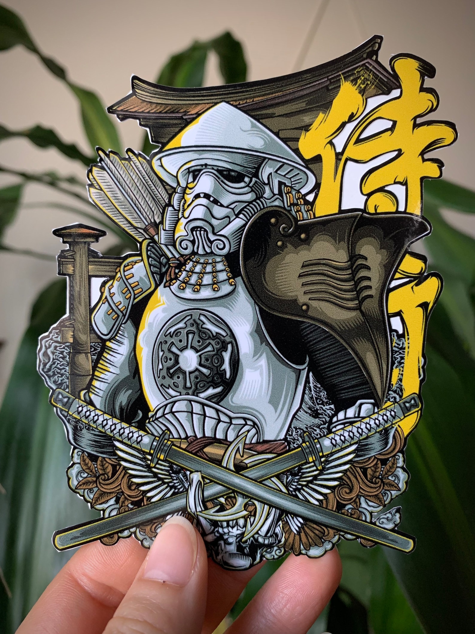 Samurai Soldier Vinyl Sticker - Etsy