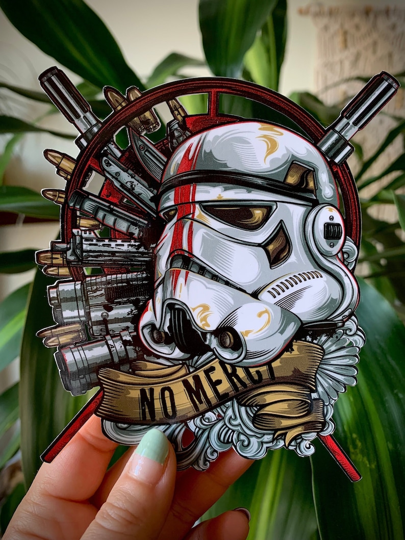 No Mercy Trooper Vinyl Sticker - Etsy