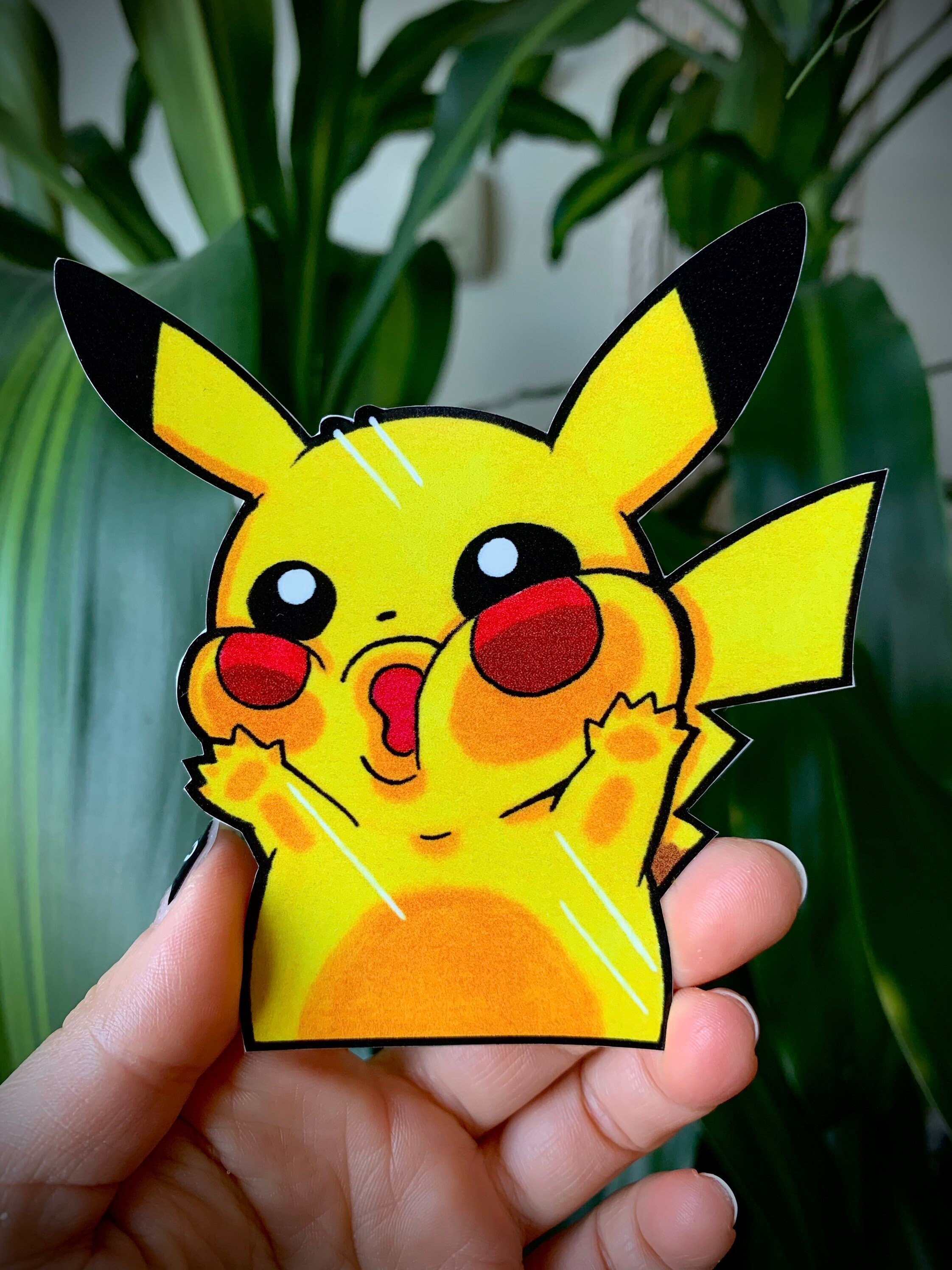 Pika Splat! Peeker Vinyl Sticker - Etsy
