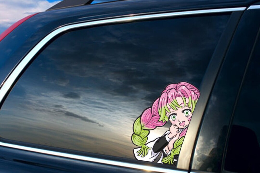 Anime Girl Peeker Vinyl Sticker (#14) - Etsy