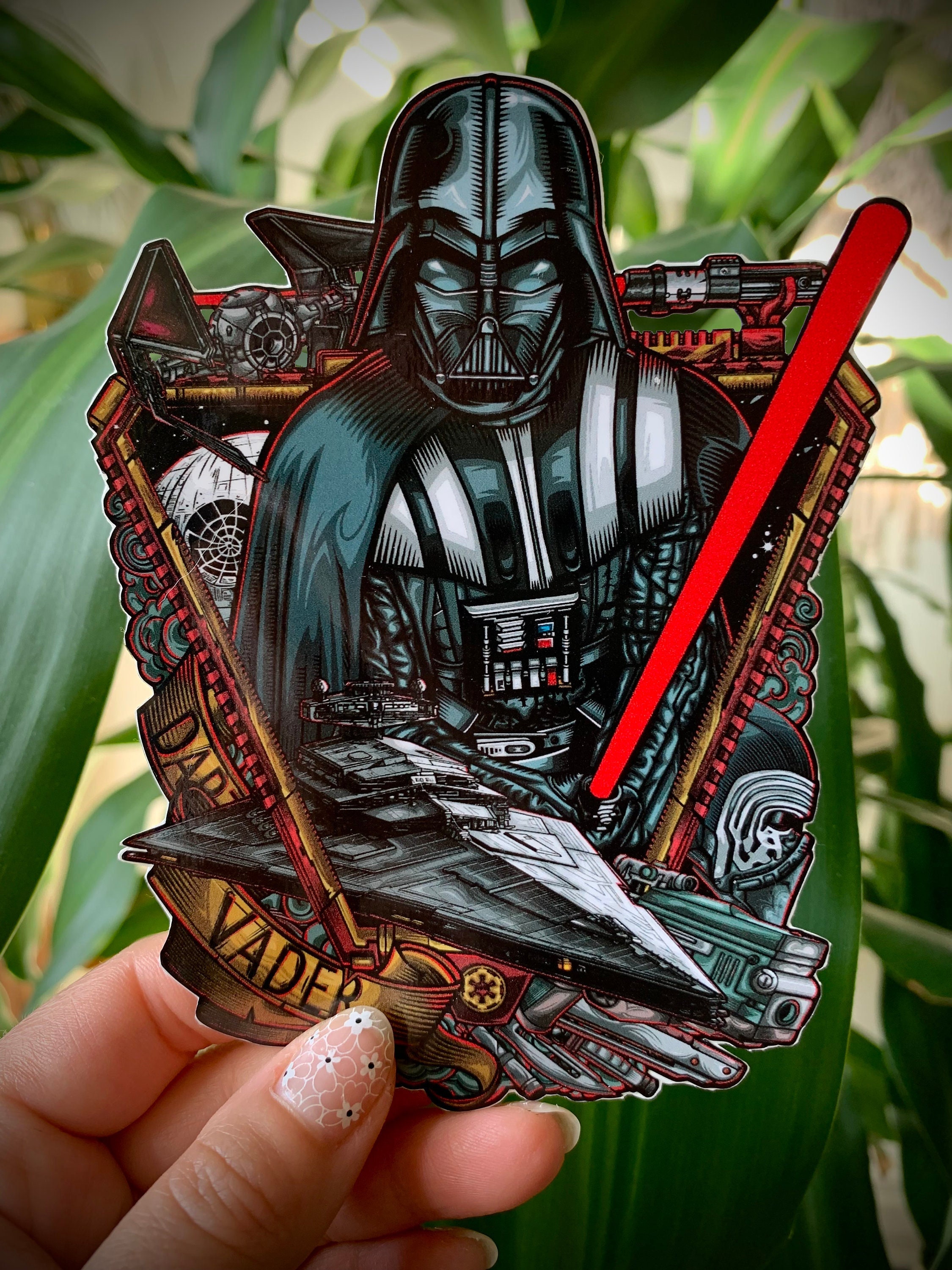 Darth Vinyl Sticker - Etsy