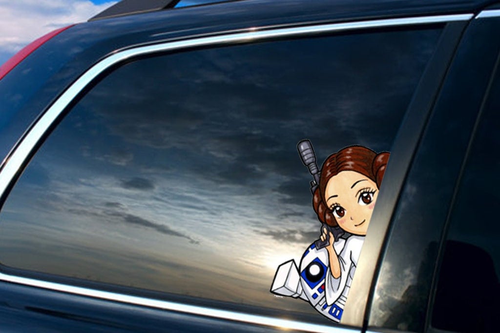 Peekaboo Vinyl Peeker Sticker - Etsy