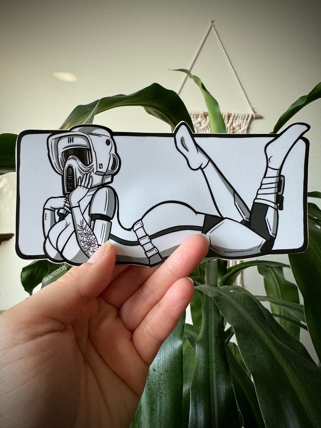 Lady Trooper Vinyl Sticker #3 - Etsy