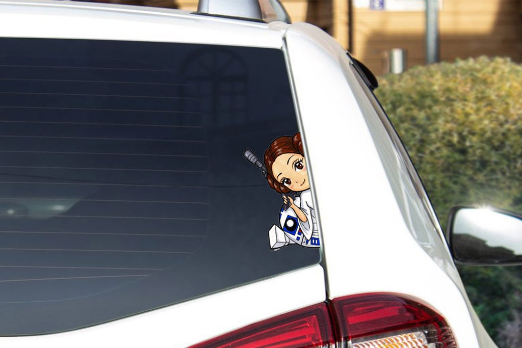 Peekaboo Vinyl Peeker Sticker - Etsy