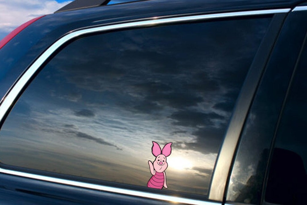 Little Pig Peeker Vinyl Sticker - Etsy