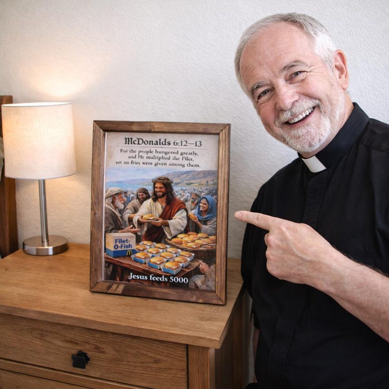 Jesus Feeds 5000 With Filet O Fish - Etsy