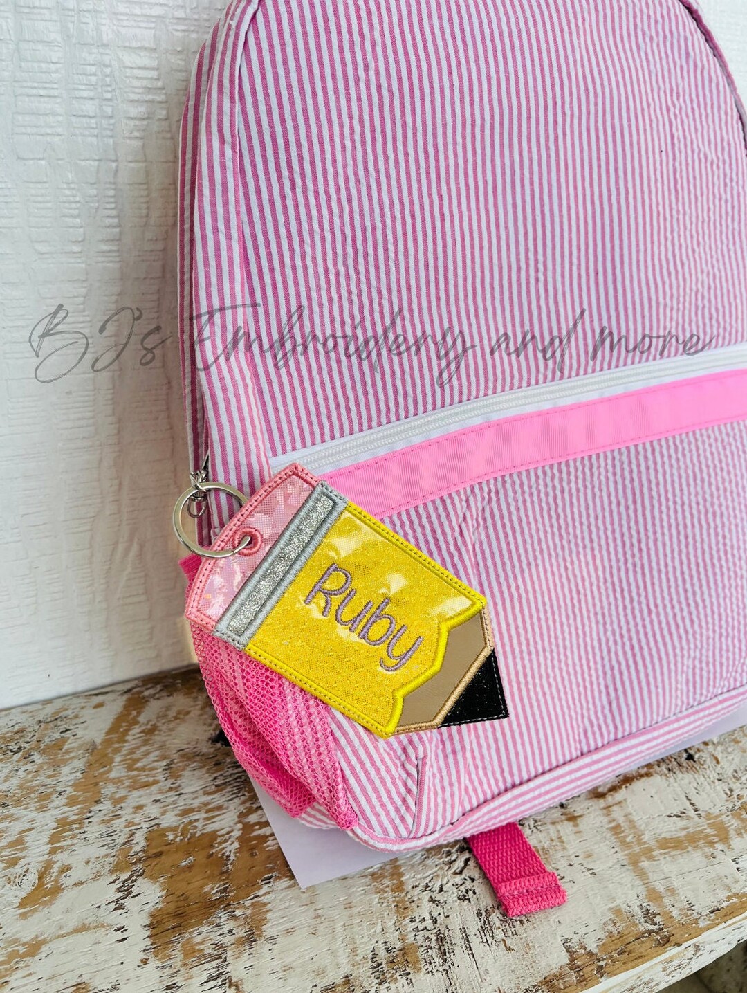 Back to School Keychain, Personalized Key Chain, Pencil Keychain, Key ...