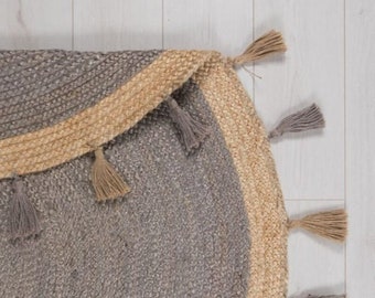 Jute Half Moon Rug - Etsy