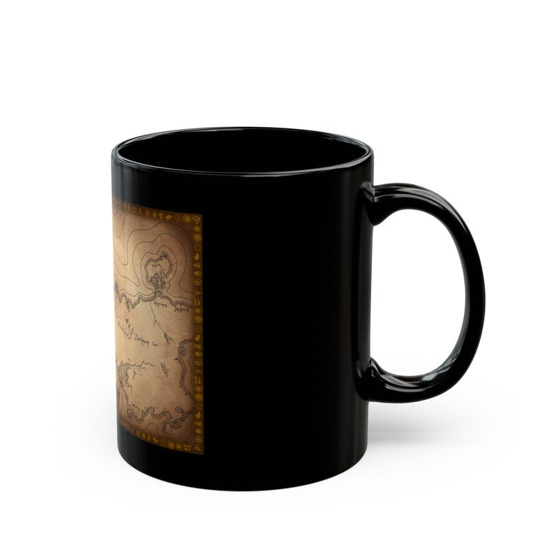 Mug, Game of Thrones Map, Black Coffee Cup for Fan, Drinkware, Tea Mug ...