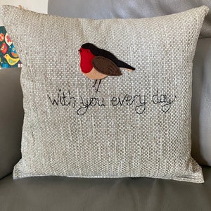 Robin - With You Everyday Cushion - Etsy UK