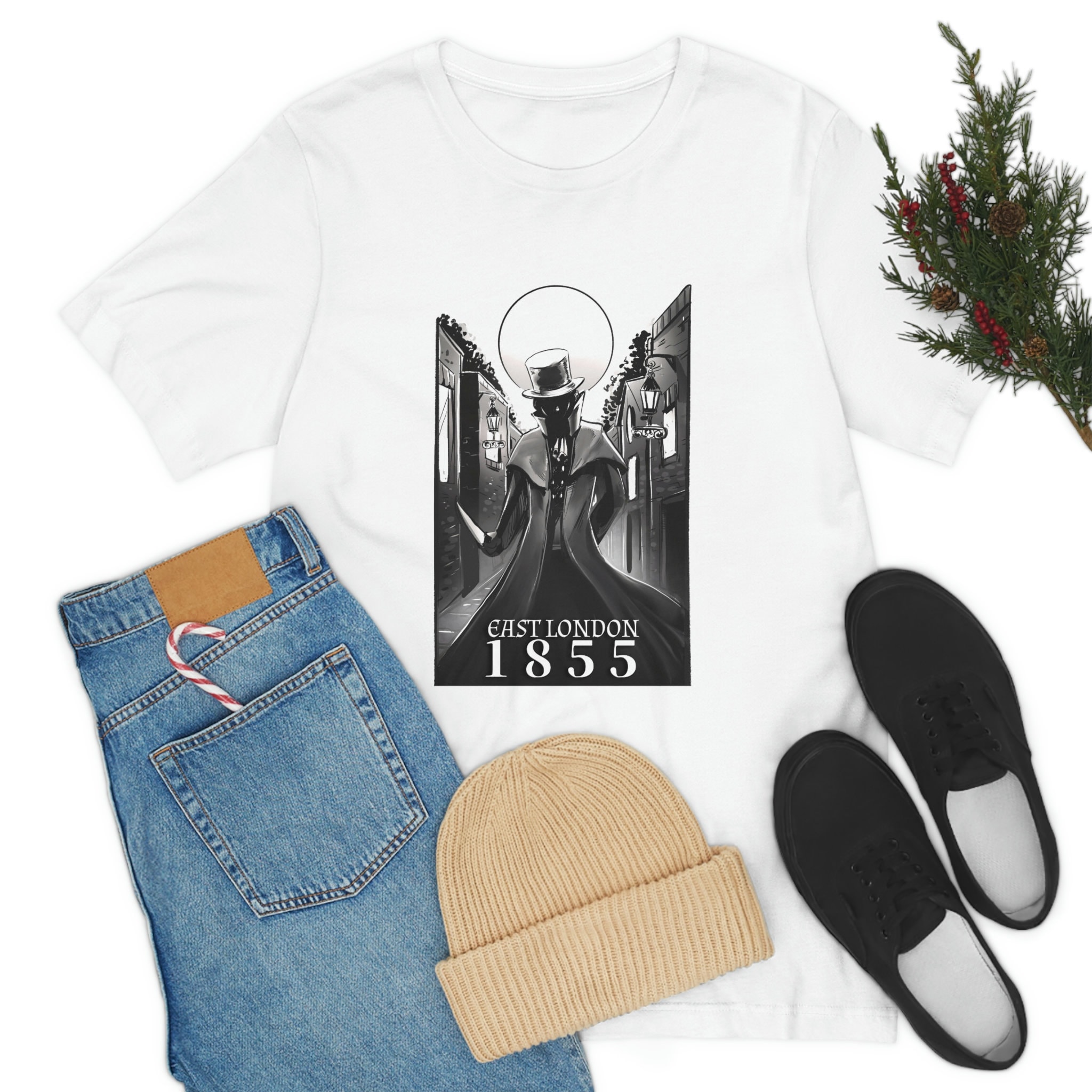 Jack the Ripper T-shirt | 100% Cotton Adult T-shirt | East London 1855 ...